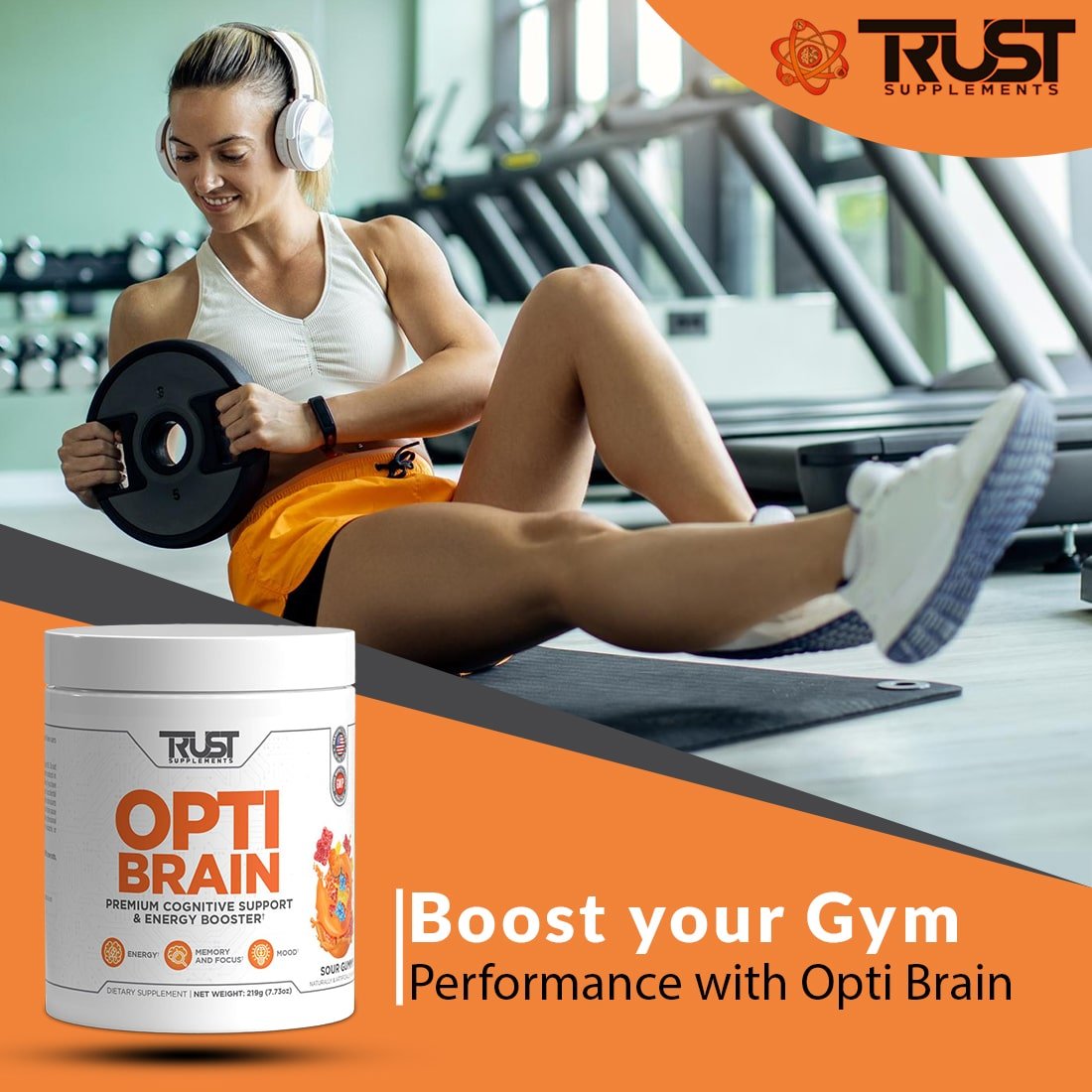 Boost your Gym Performance with Opti Brain | Trust Supplements